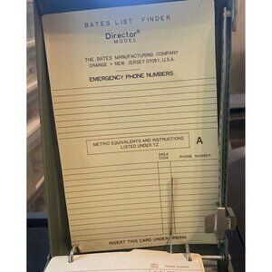 Bates | Office | Vintage Bates Director List Finder Model Desk Rolodex ...